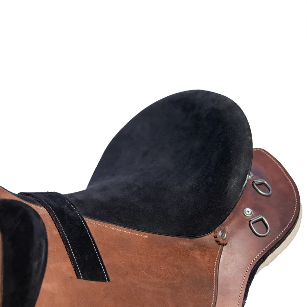 Syd Hill Hawk Leather Polocrosse Saddle with Roughout Leather and SHXP ...