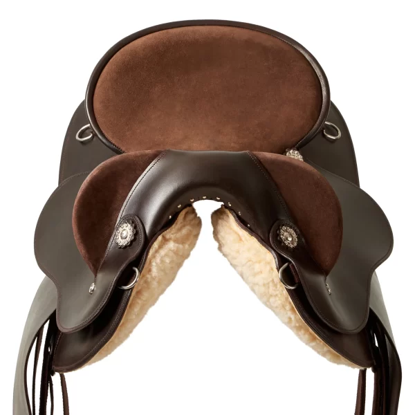 Syd Hill Premium Leather Half Breed Saddle with Non-adjustable Tree ...