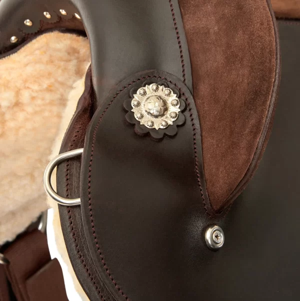 Syd Hill Premium Leather Half Breed Saddle with Non-adjustable Tree ...