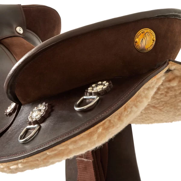Syd Hill Premium Leather Half Breed Saddle with Non-adjustable Tree ...