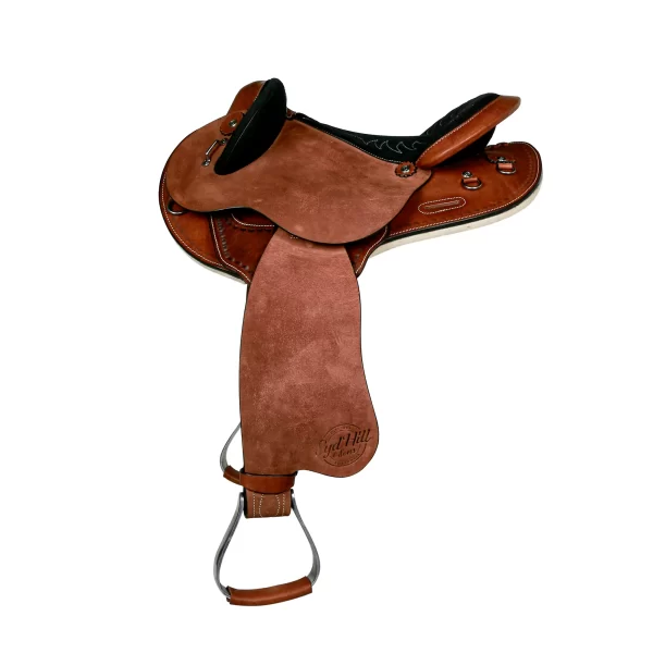 Syd Hill Gibson Leather Half Breed Saddle with Roughout Leather and ...