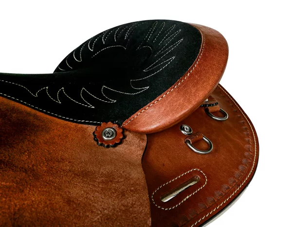 Syd Hill Gibson Leather Half Breed Saddle with Roughout Leather and ...
