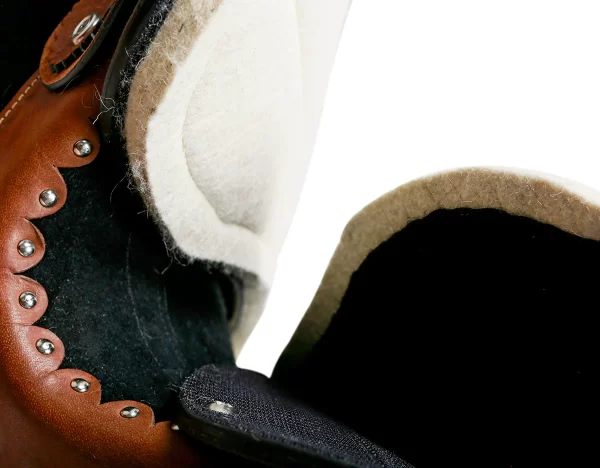 Syd Hill Gibson Leather Half Breed Saddle with Roughout Leather and ...