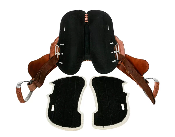 Syd Hill Gibson Leather Half Breed Saddle with Roughout Leather and ...